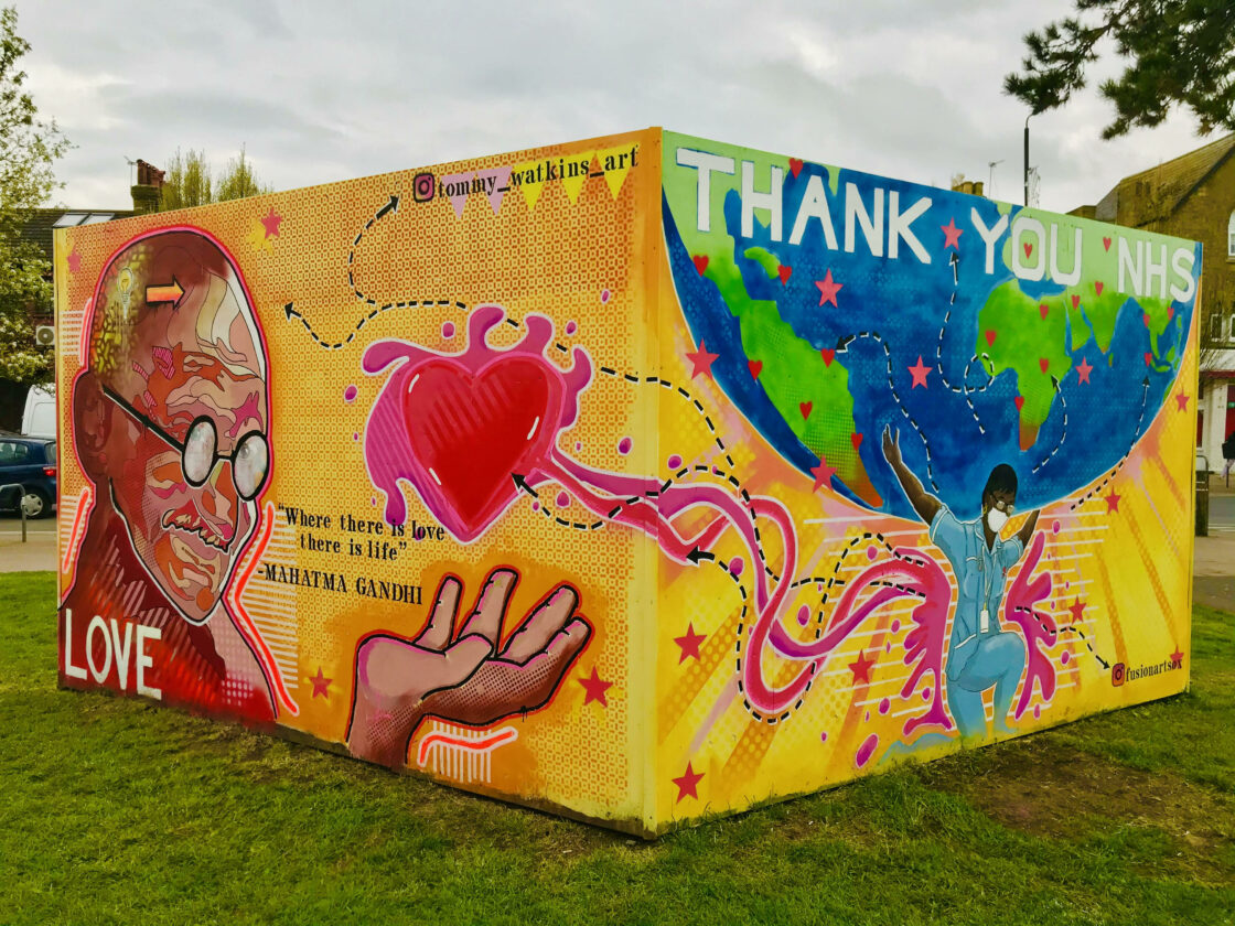 Thank You NHS Mural | Fusion Arts