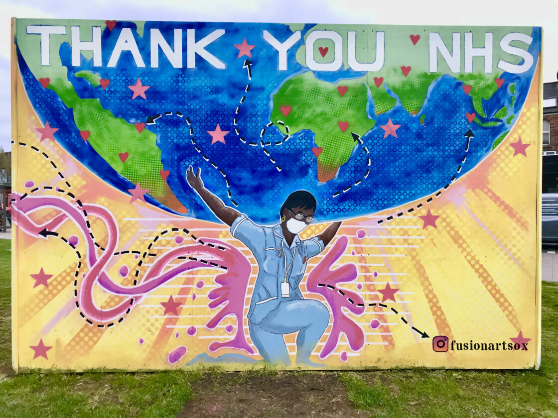 Thank You NHS Mural | Fusion Arts