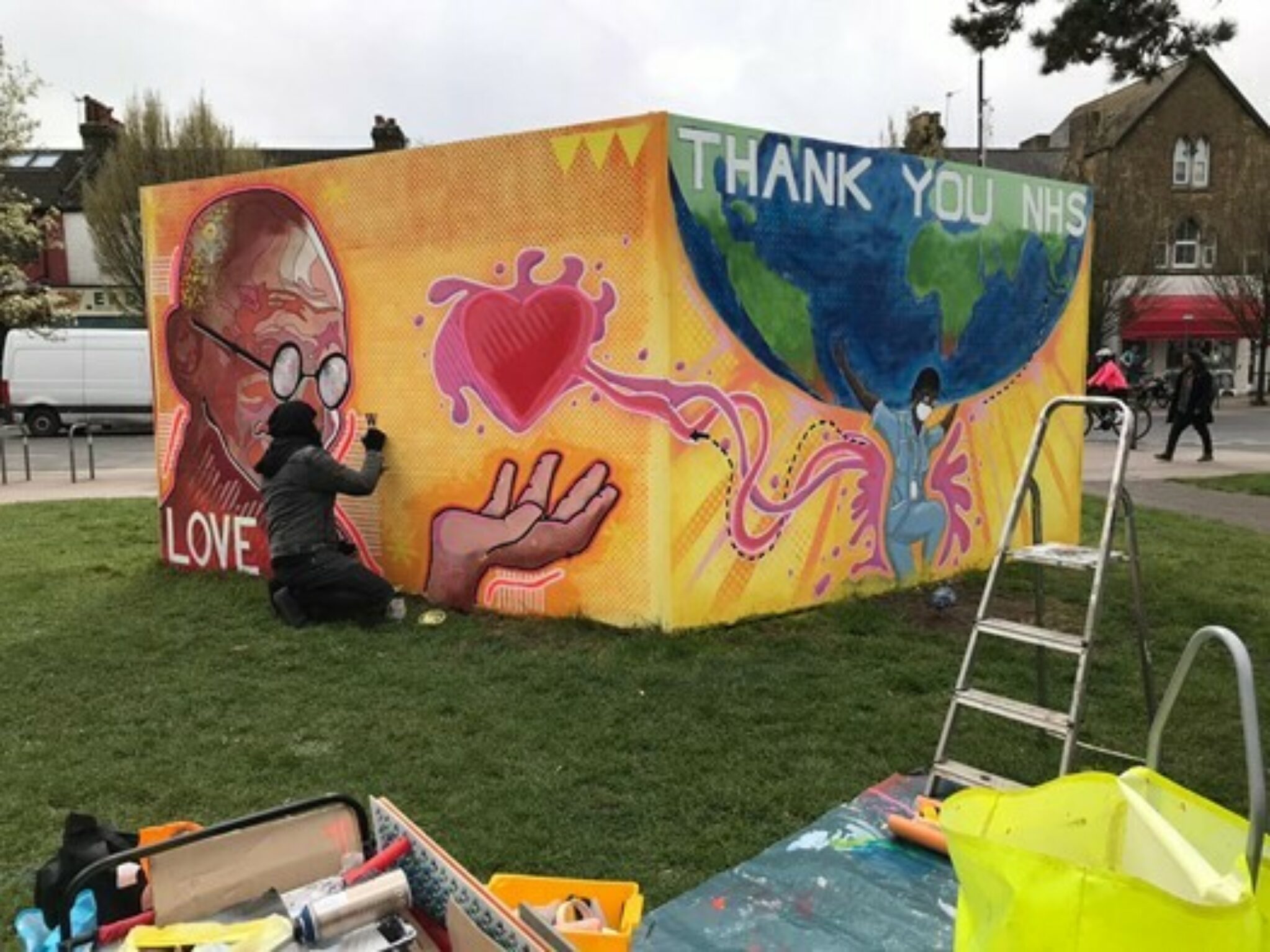 Thank You NHS Mural | Fusion Arts