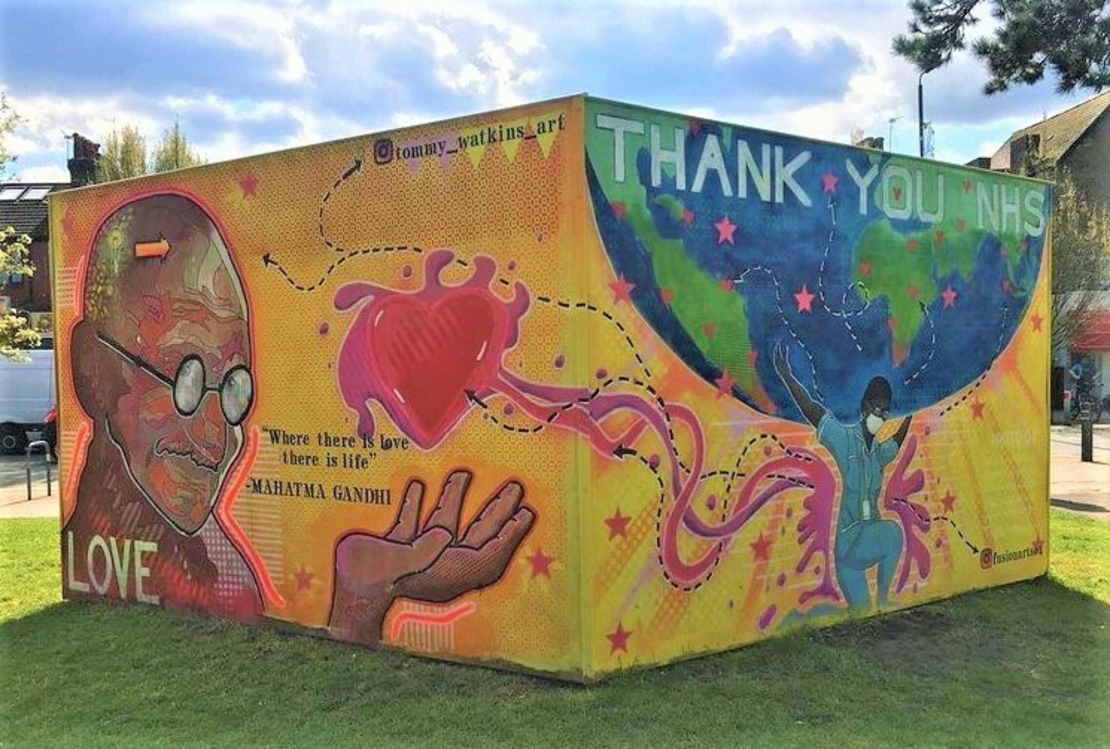 Thank You NHS Mural | Fusion Arts