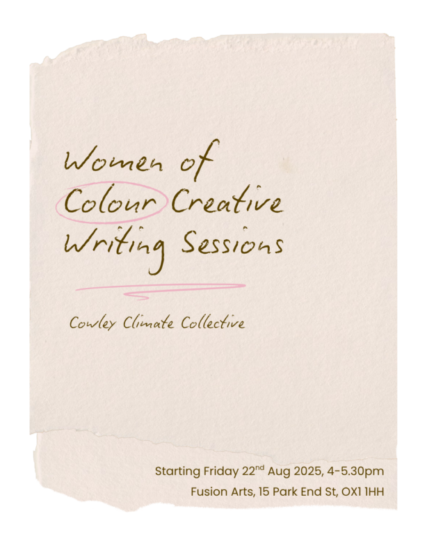 Women of Colour Creative Writing Sessions | Fusion Arts